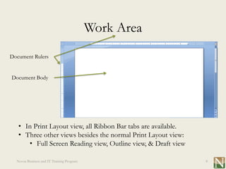 Word Lesson 1: Word Basics | PPTX