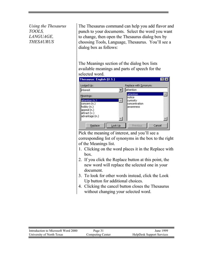 MS Word 2000 | PDF | Desktop Publishing | Computer Software and ...
