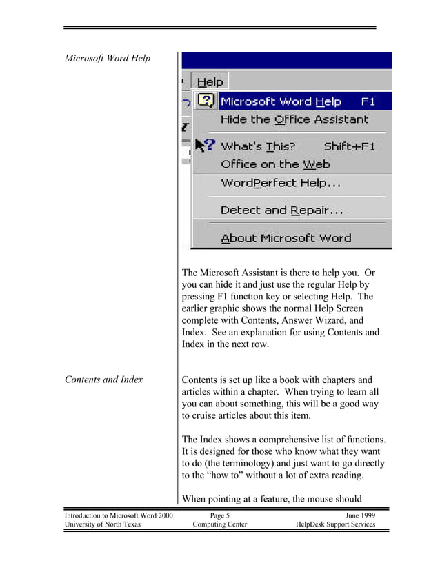 MS Word 2000 | PDF | Desktop Publishing | Computer Software and ...