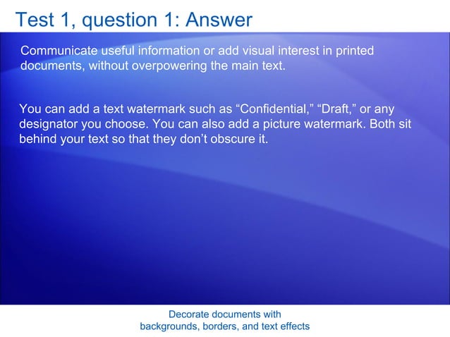 Word 2007-Decorate Documents With Backgrounds, Borders, And Text ...