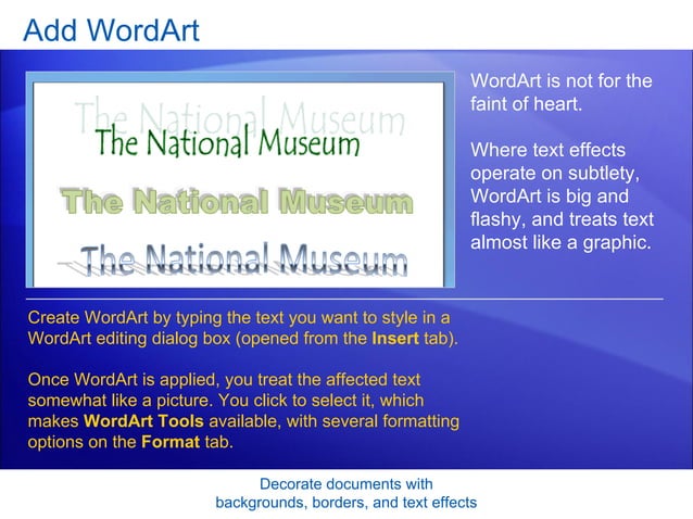 Word 2007-Decorate Documents With Backgrounds, Borders, And Text ...