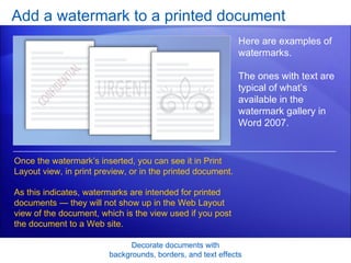 Word Text Effects In Show