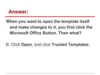 Word 2007 templates | PPTX