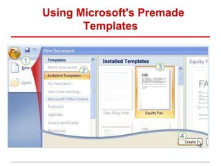 Word 2007 templates | PPTX