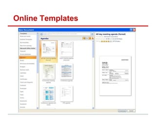 Word 2007 templates | PPTX
