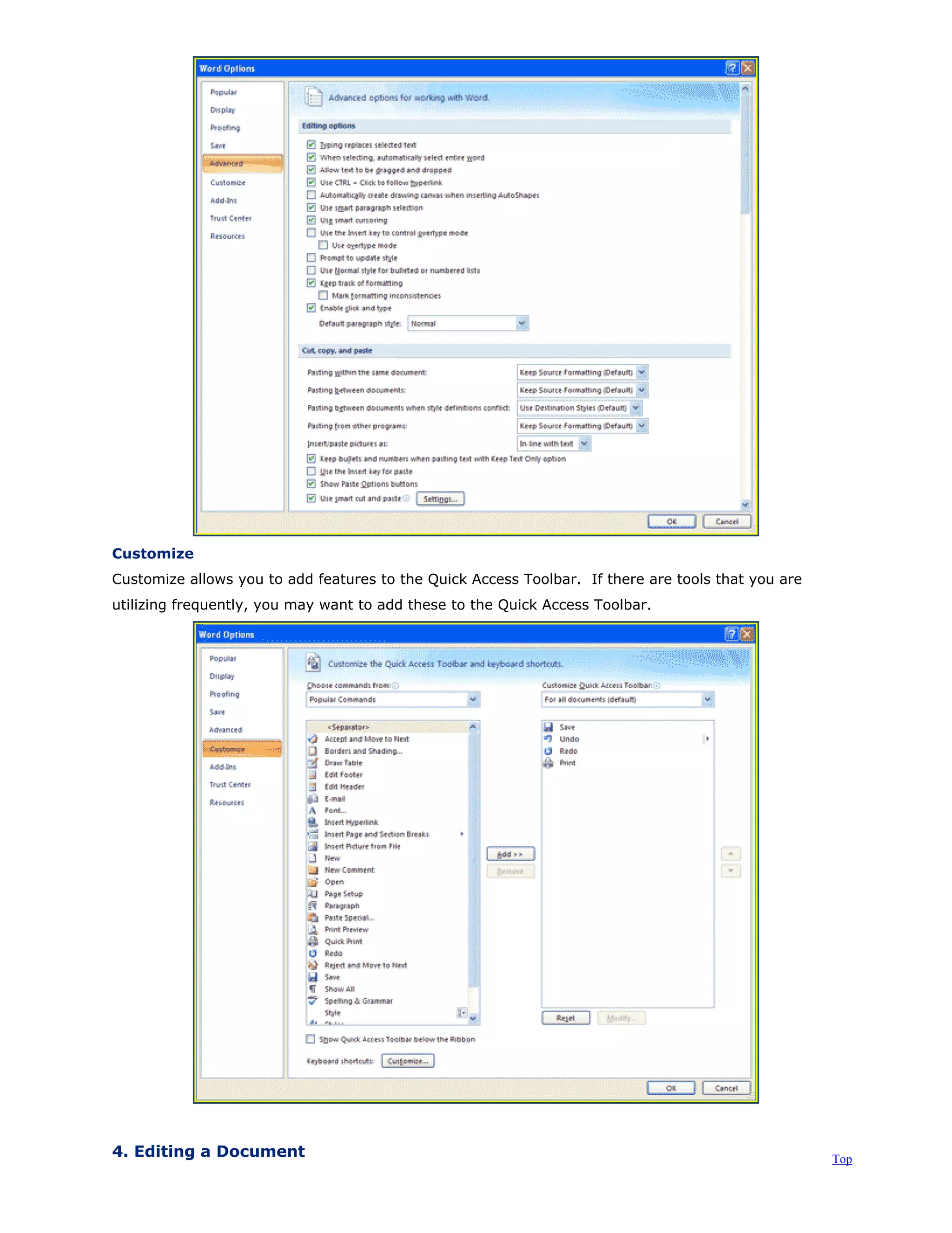 Word2007 tutorial | PDF
