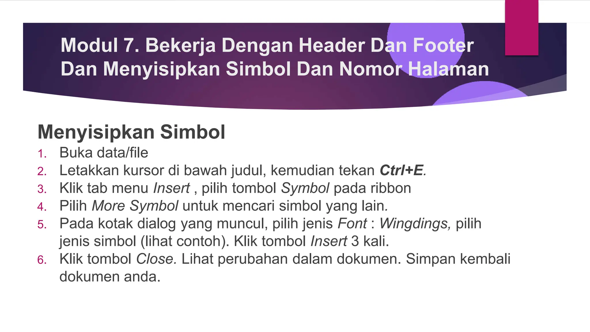 Materi Dasar-Dasar word 2010 untuk pelajar dan pemula | PPTX