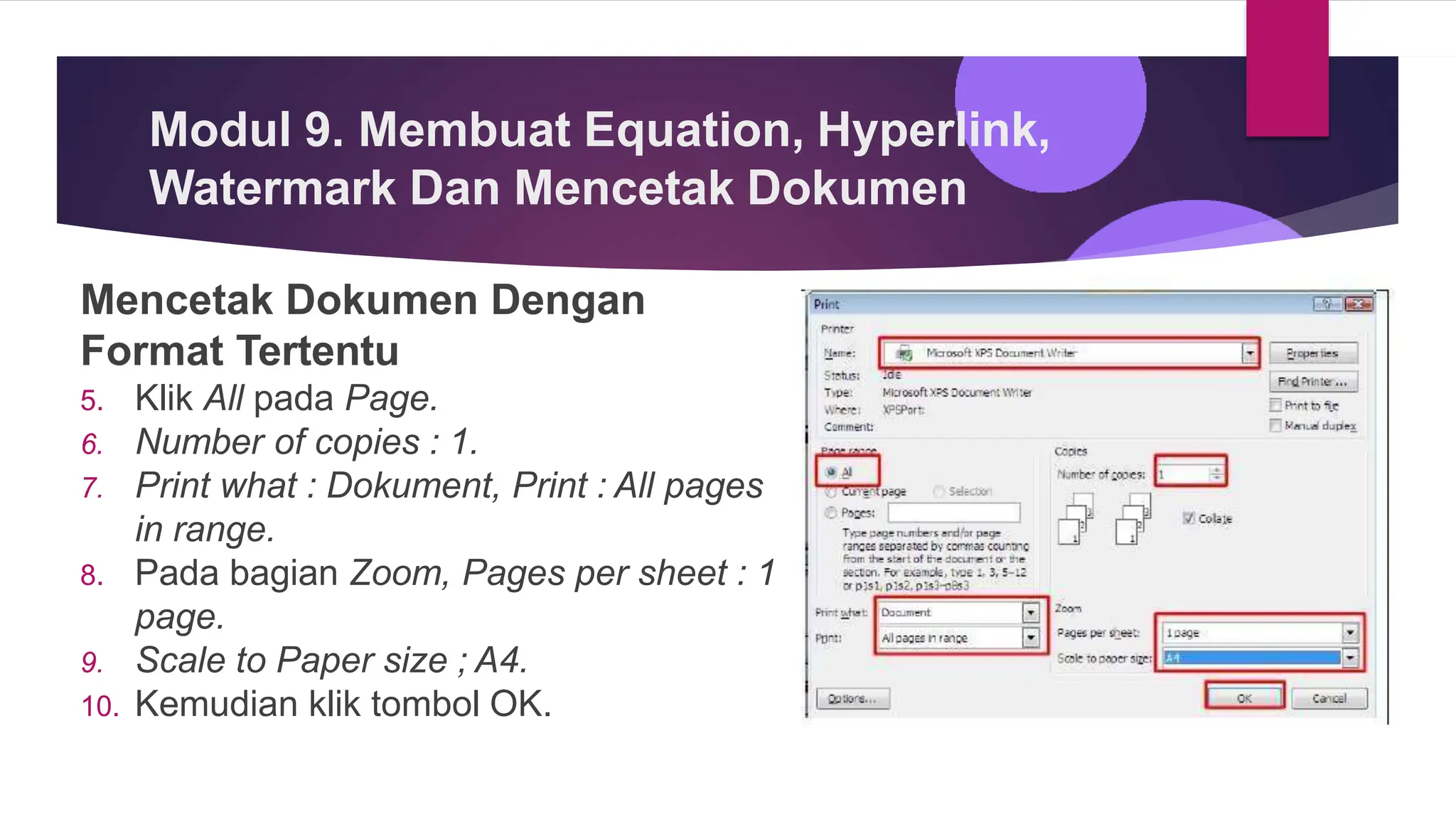 Materi Dasar-Dasar word 2010 untuk pelajar dan pemula | PPTX