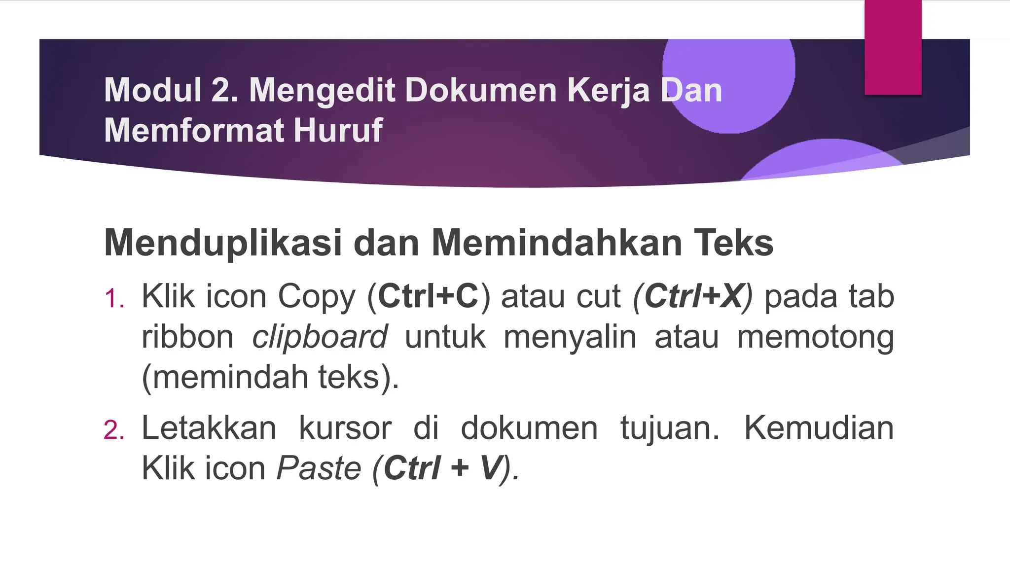 Materi Dasar-Dasar word 2010 untuk pelajar dan pemula | PPTX