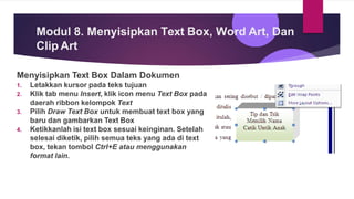 Materi Dasar-Dasar word 2010 untuk pelajar dan pemula | PPTX