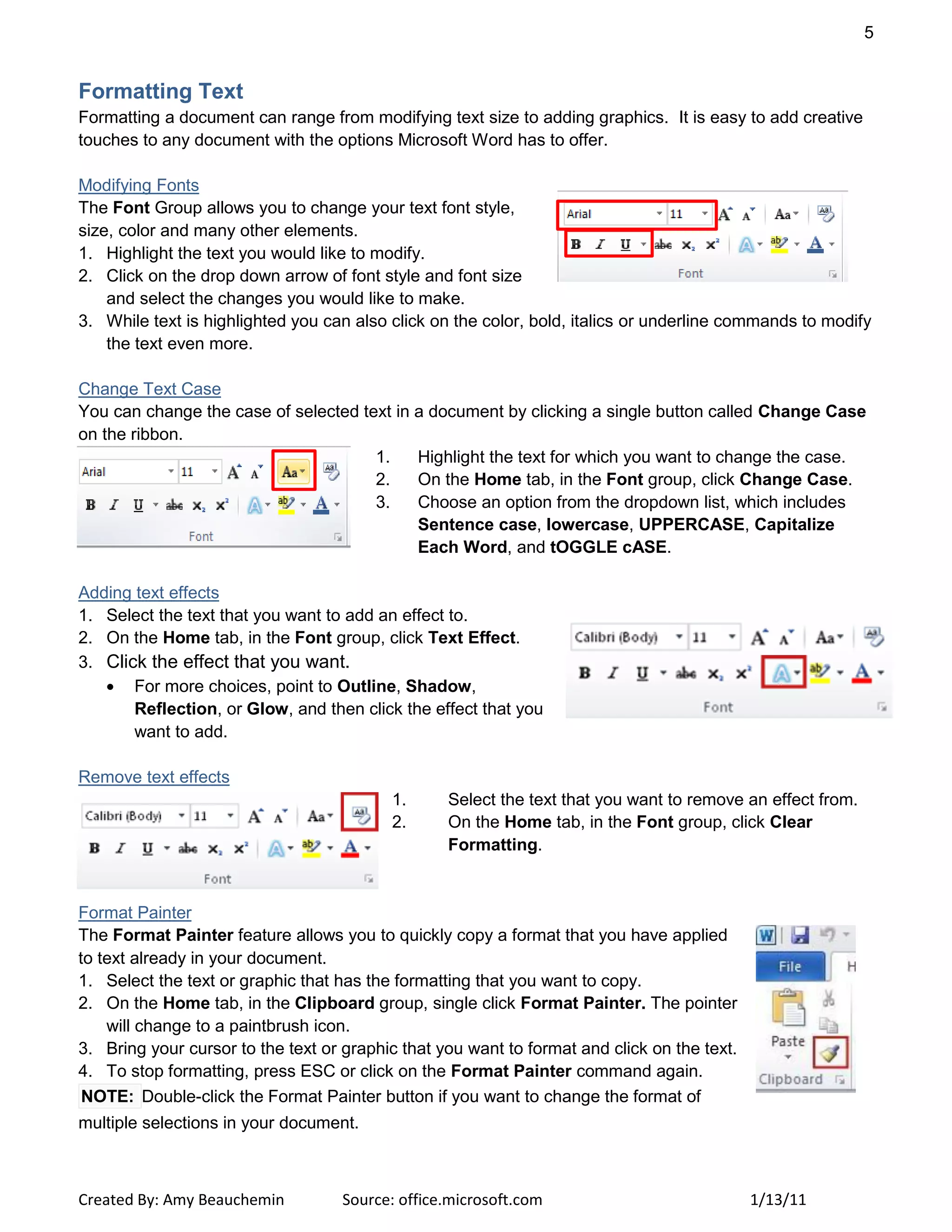Word 2010 tutorial | PDF | Desktop Publishing | Computer Software and Applications