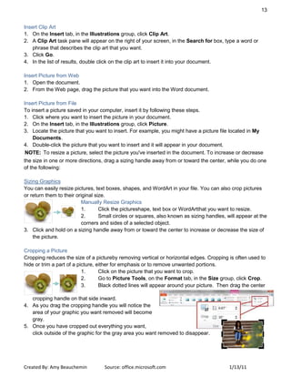 Word 2010 tutorial | PDF