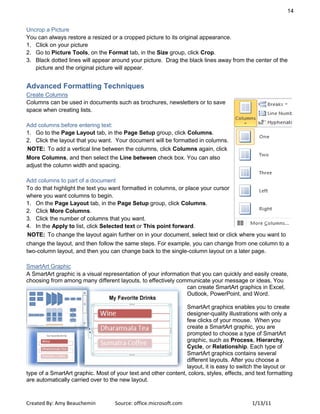 Word 2010 tutorial | PDF