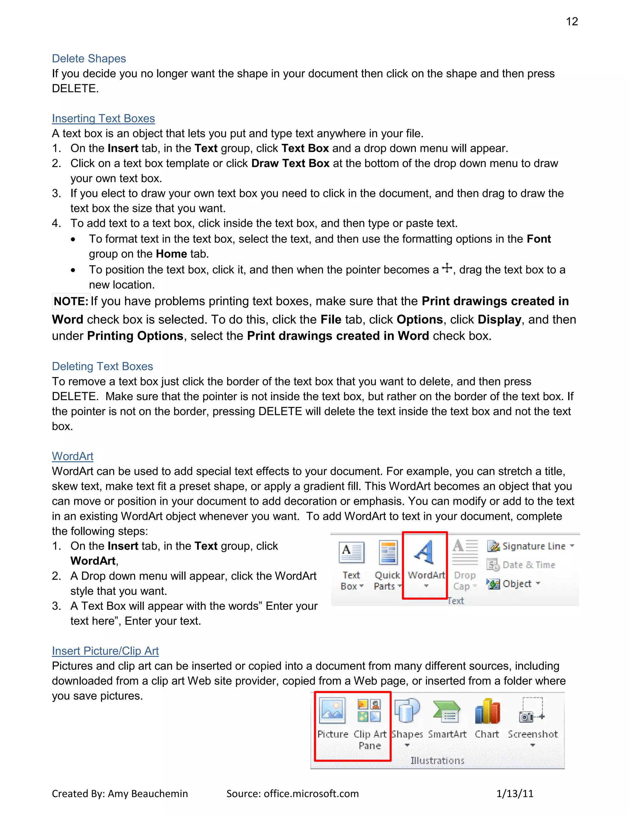 Word 2010 tutorial | PDF