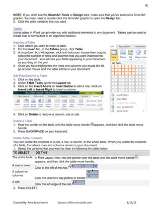 Word 2010 tutorial | PDF