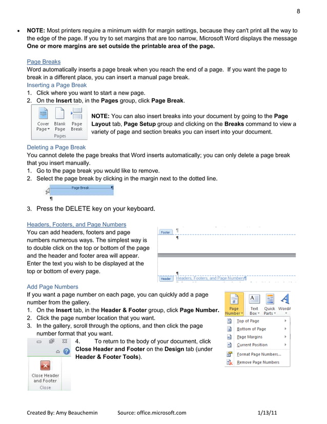 Word 2010 tutorial | PPT
