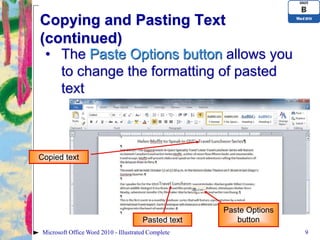 Word 2010 Unit B PPT | PDF