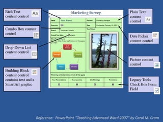 Template & Content Control (Basics) - Microsoft Word 2013 | PDF