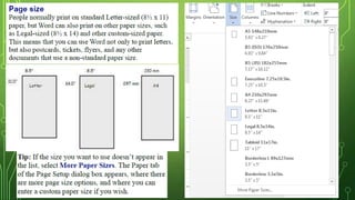 Word 2013 Formatting Page | PPTX
