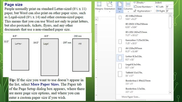 Word 2013 Formatting Page | PPTX