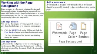 Word 2013 Formatting Page | PPTX