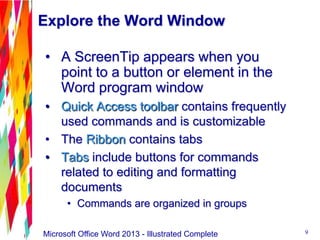 Word 2013 Unit A | PPTX