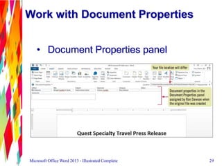 Word 2013 Unit B | PPT