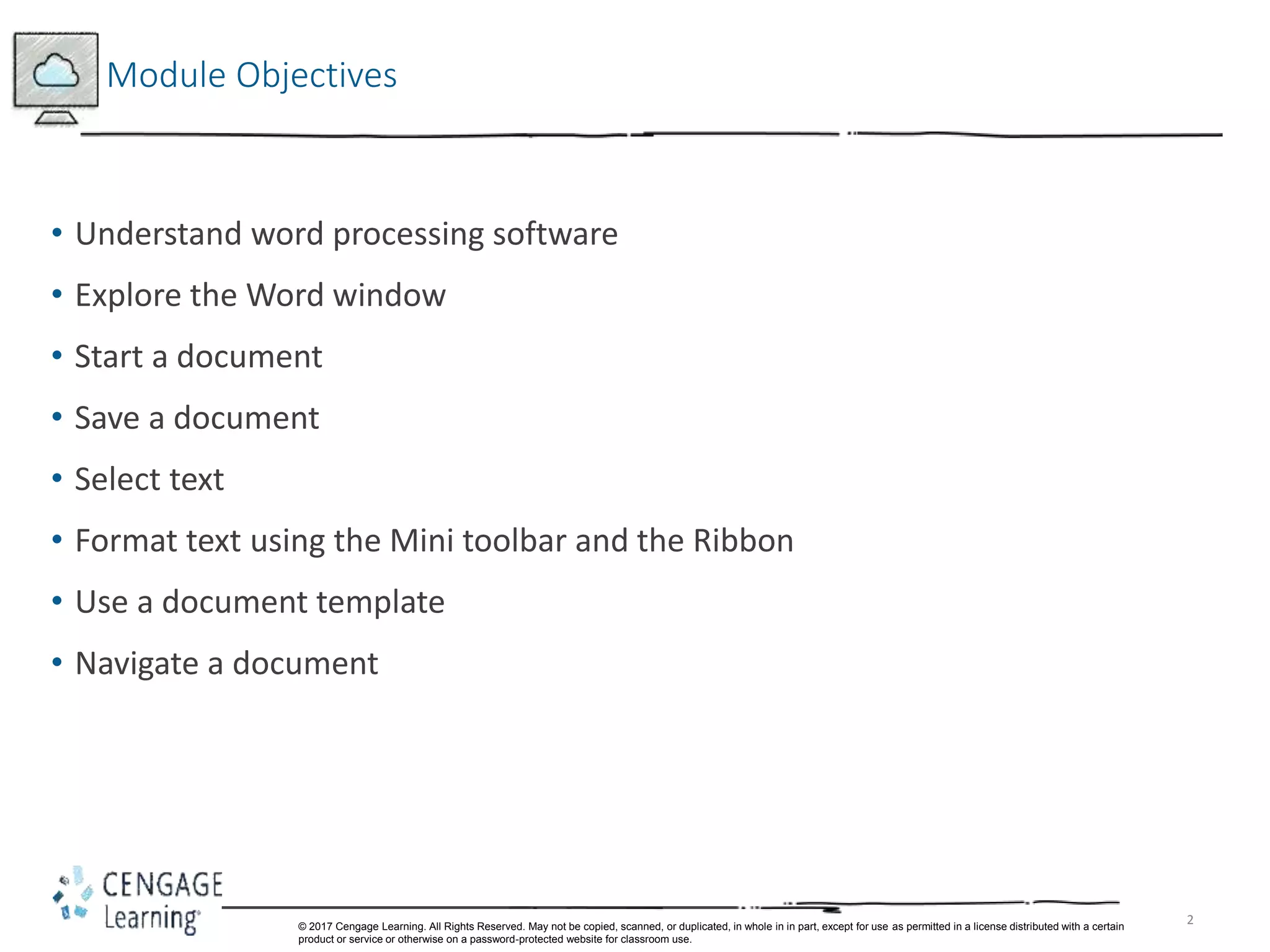 Word 2016 module 1 ppt presentation | PPTX