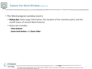 Word 2016 module 1 ppt presentation | PPTX
