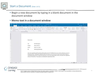 Word 2016 module 1 ppt presentation | PPTX