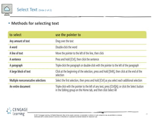 Word 2016 module 1 ppt presentation | PPTX