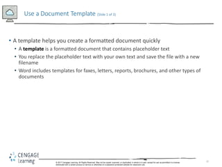 Word 2016 module 1 ppt presentation | PPTX