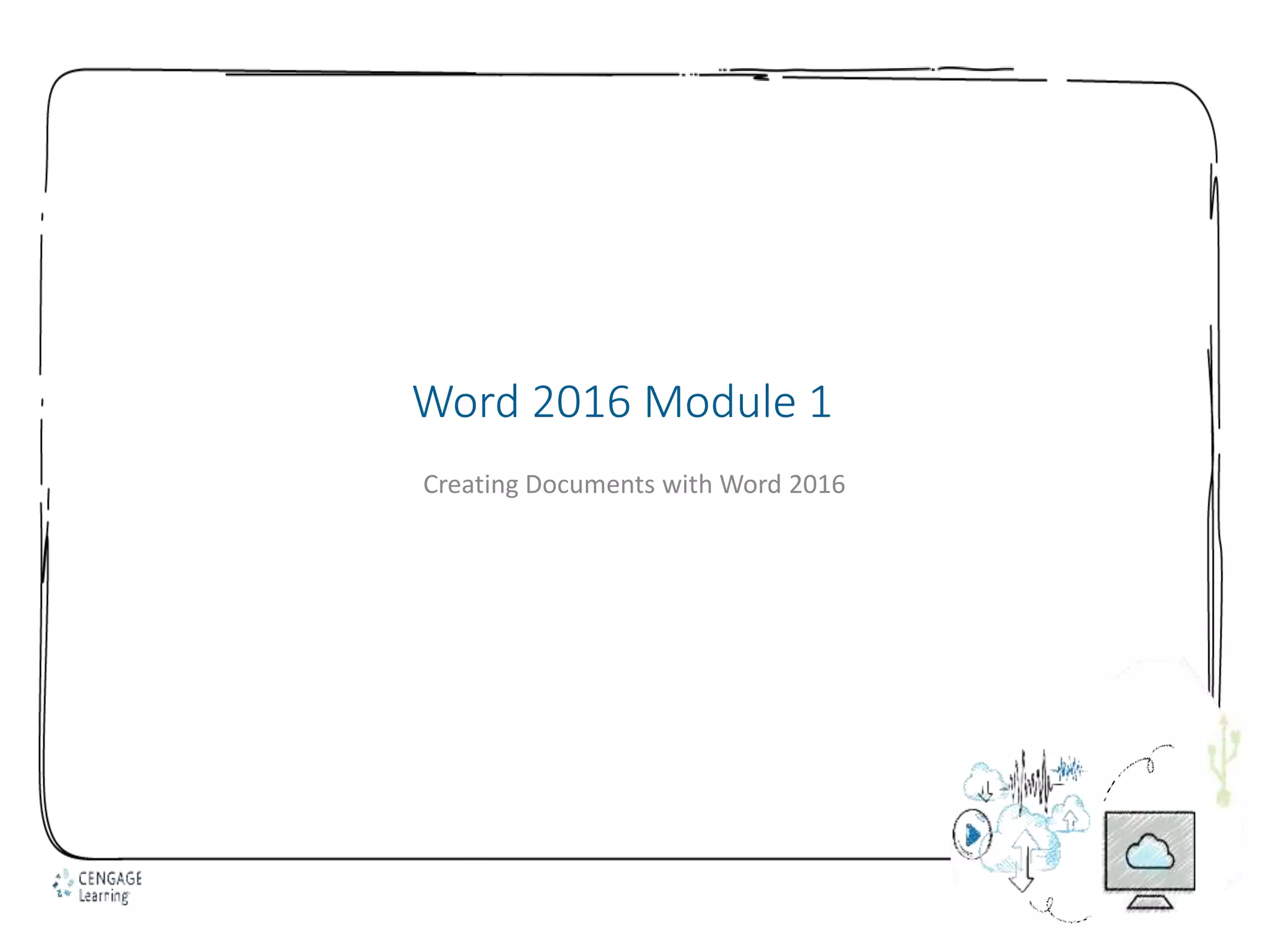 Word Module 1 Lesson | PPTX