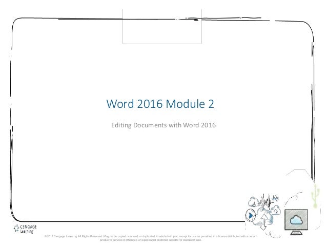 Word 2016 module 2 ppt presentation