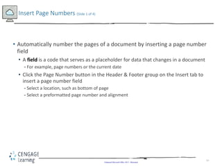 Word 2016 module 4 pp | PPTX