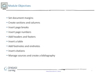 Word 2016 module 4 pp | PPTX