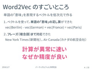 数式からみるWord2Vec | PPT
