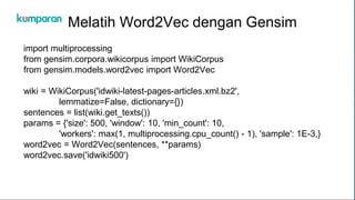 Word2vec : Ketika Mesin Mengerti Bahasa Manusia | PPT