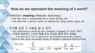 Brief hystory of NLP and Word2Vec | PPT