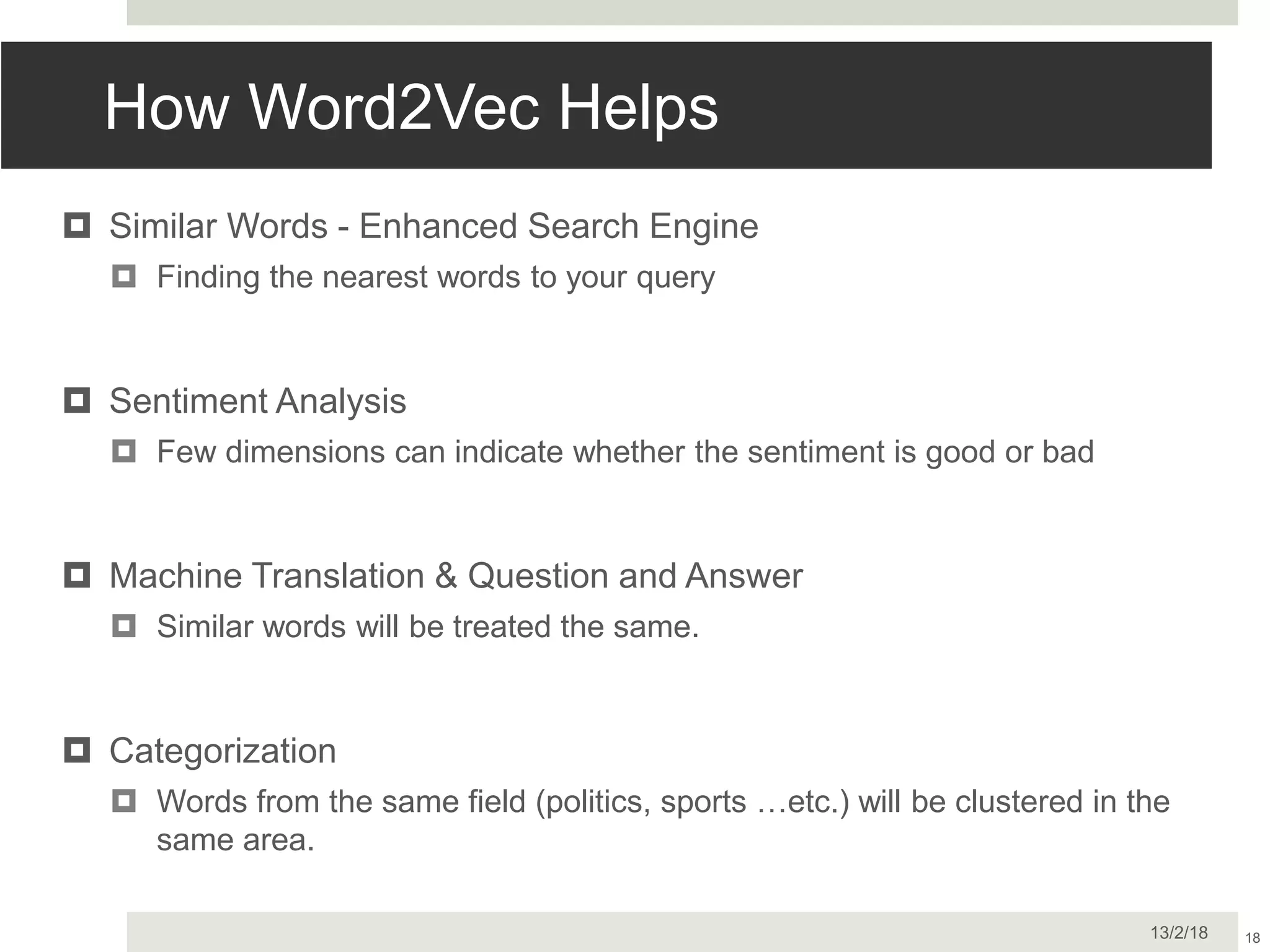 JOSA TechTalks - Word Embedding and Word2Vec Explained | PPTX