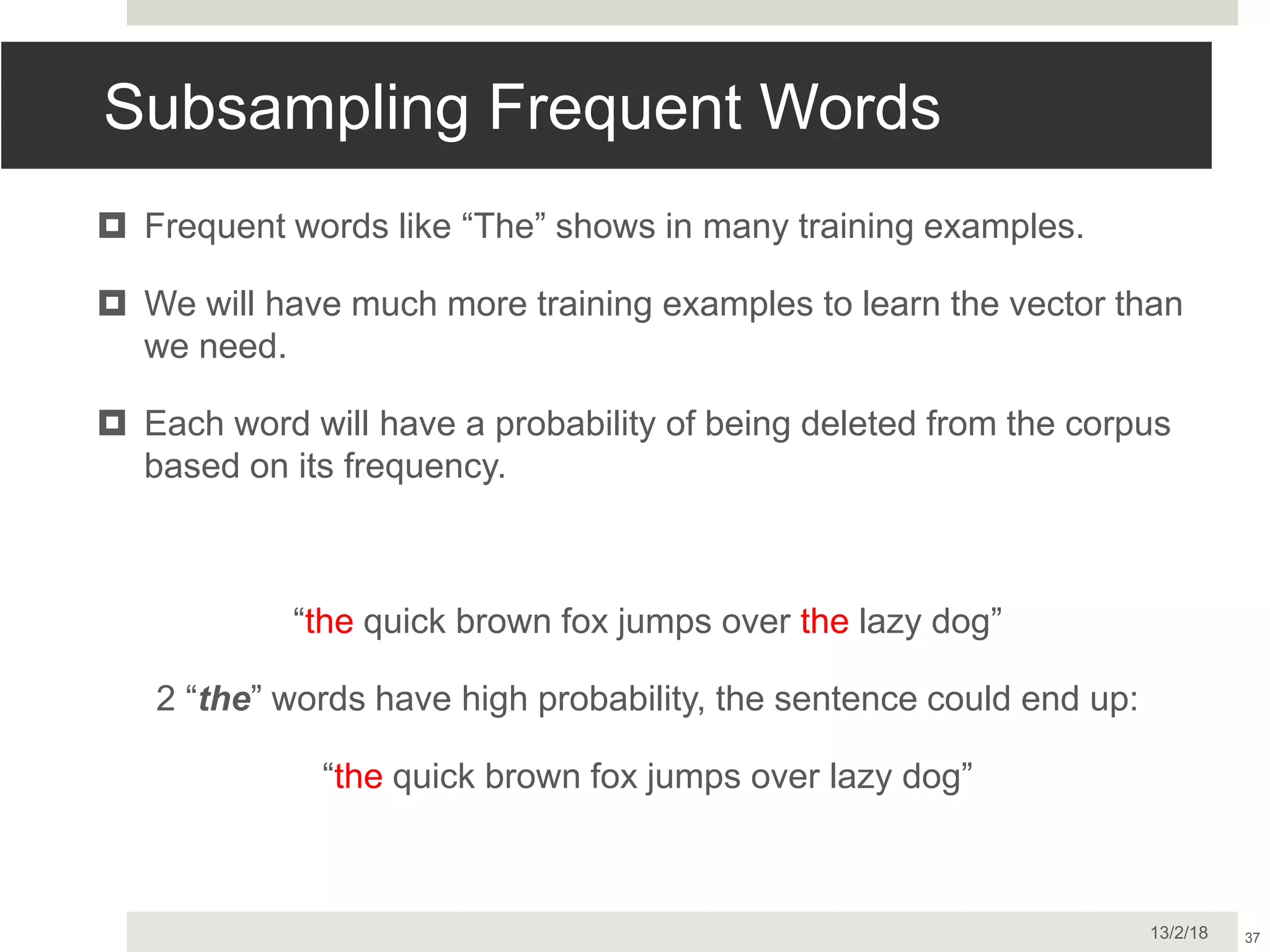 JOSA TechTalks - Word Embedding and Word2Vec Explained | PPTX