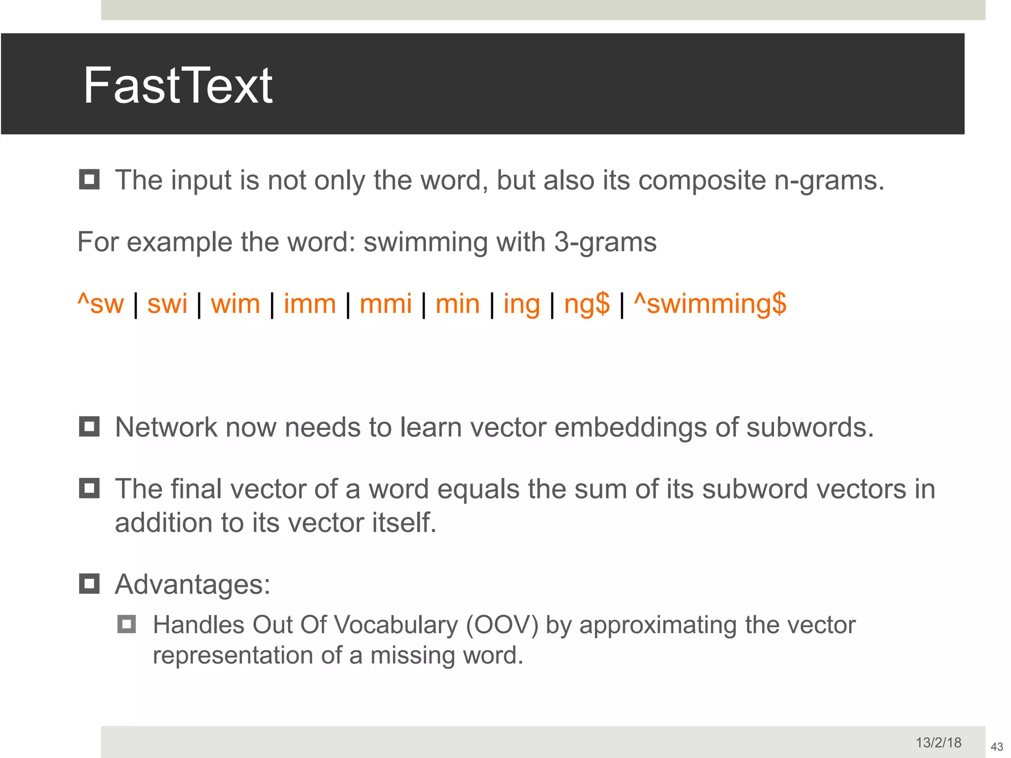 JOSA TechTalks - Word Embedding and Word2Vec Explained | PPTX
