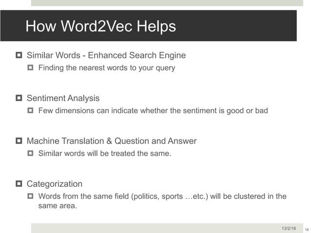 JOSA TechTalks - Word Embedding and Word2Vec Explained | PPTX