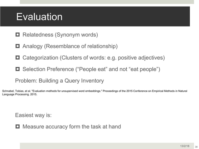 JOSA TechTalks - Word Embedding and Word2Vec Explained | PPTX