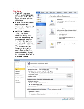 MS Word 2010 tutorial 3 | PDF | Operating Systems | Computer Software ...