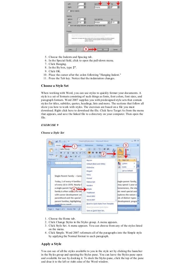 How to apply minimalist style set in word - ingpowen