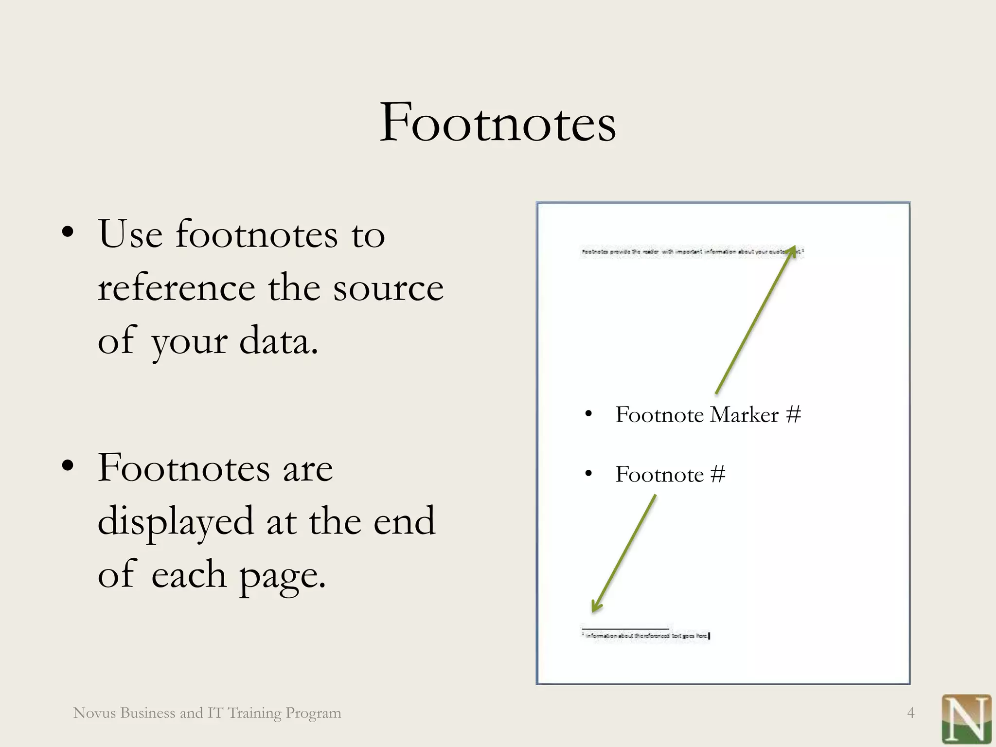 Word Lesson 4: Further Functions | PPT