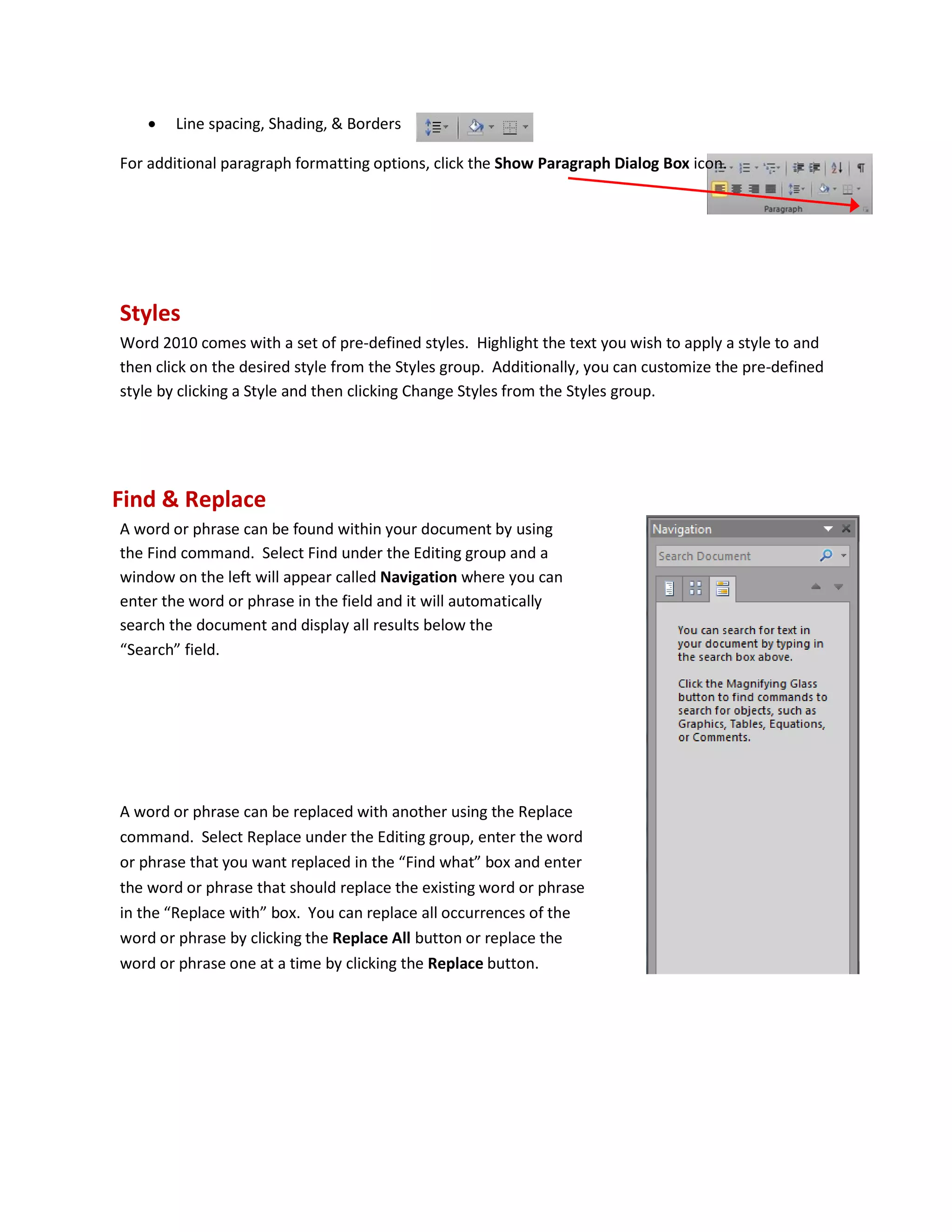 MS Word 2010 tutorial 4 | PDF | Desktop Publishing | Computer Software and Applications