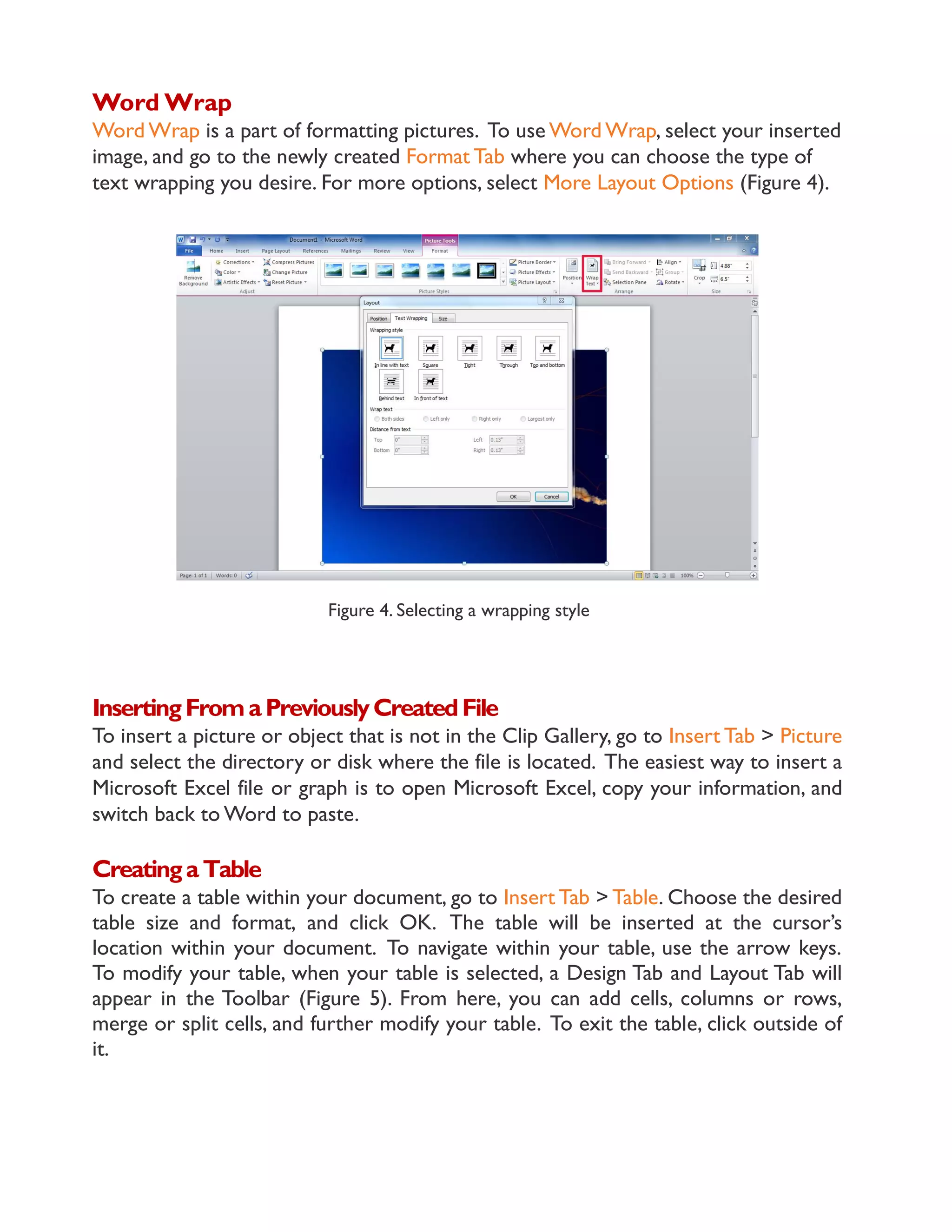MS Word 2010 tutorial 5 | PDF