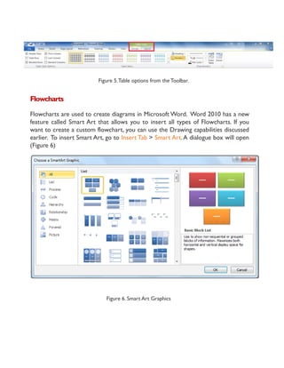 MS Word 2010 tutorial 5 | PDF